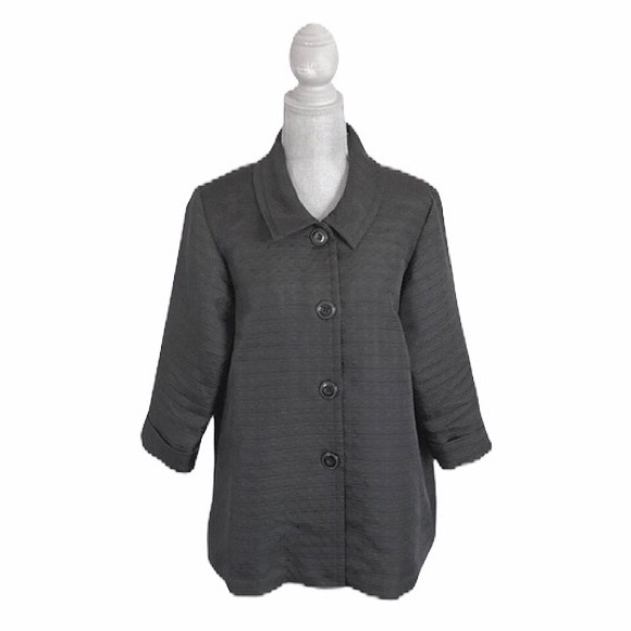 George Simonton | Jackets & Coats | Simonton Black Brocade Jacket Size ...
